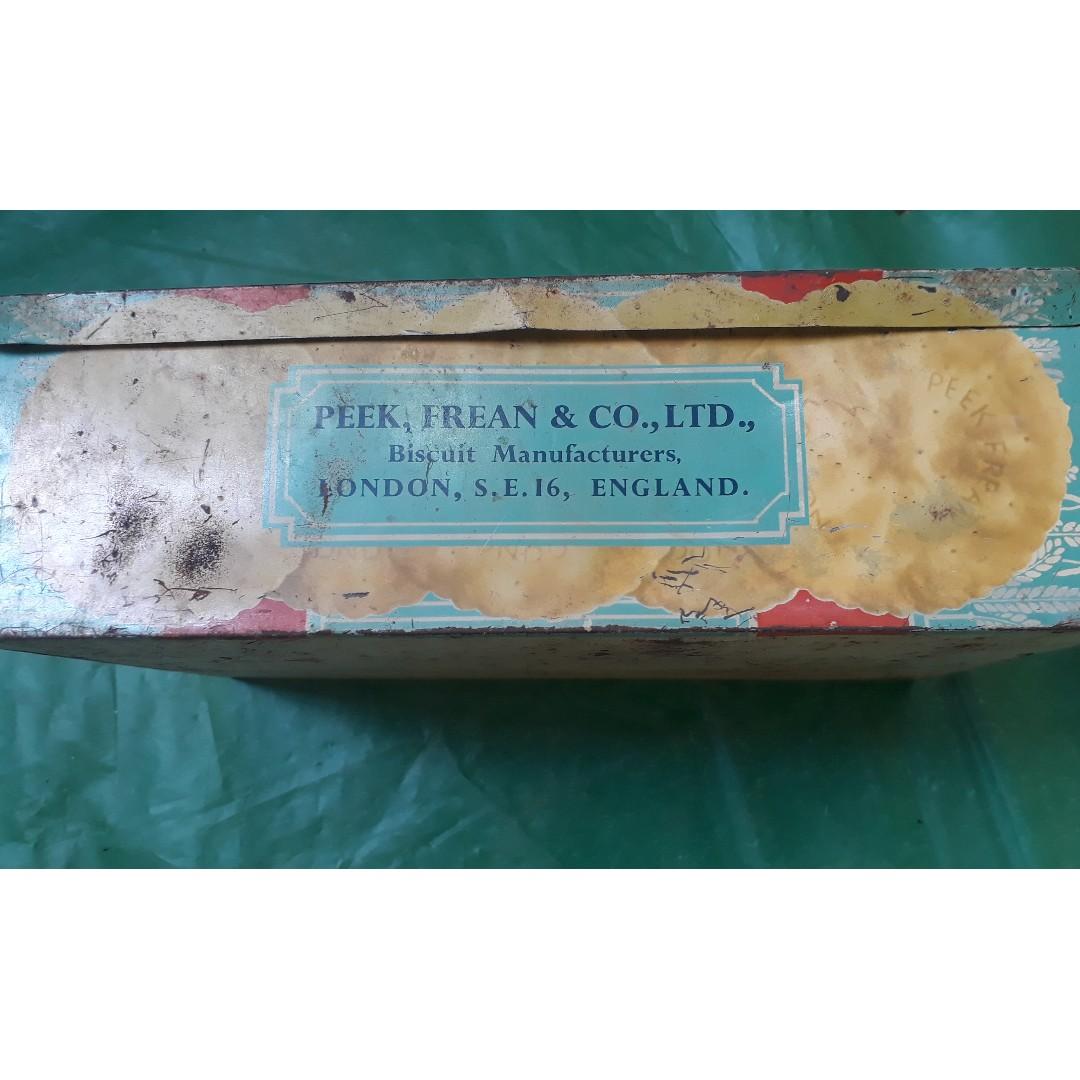 PEEK FREANS GOLDEN PUFF BISCUITS - Vintage Advertising Tin box. ti516 ...