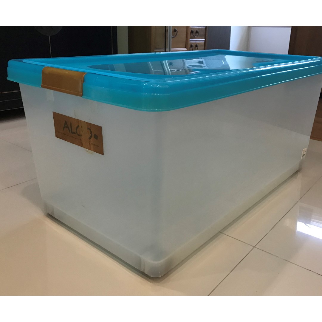 Plastic storage boxes (6 boxes), Furniture & Home Living, Home ...