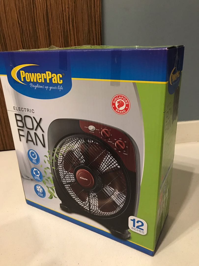 Power pac box fan, Furniture & Home Living, Lighting & Fans, Fans on ...