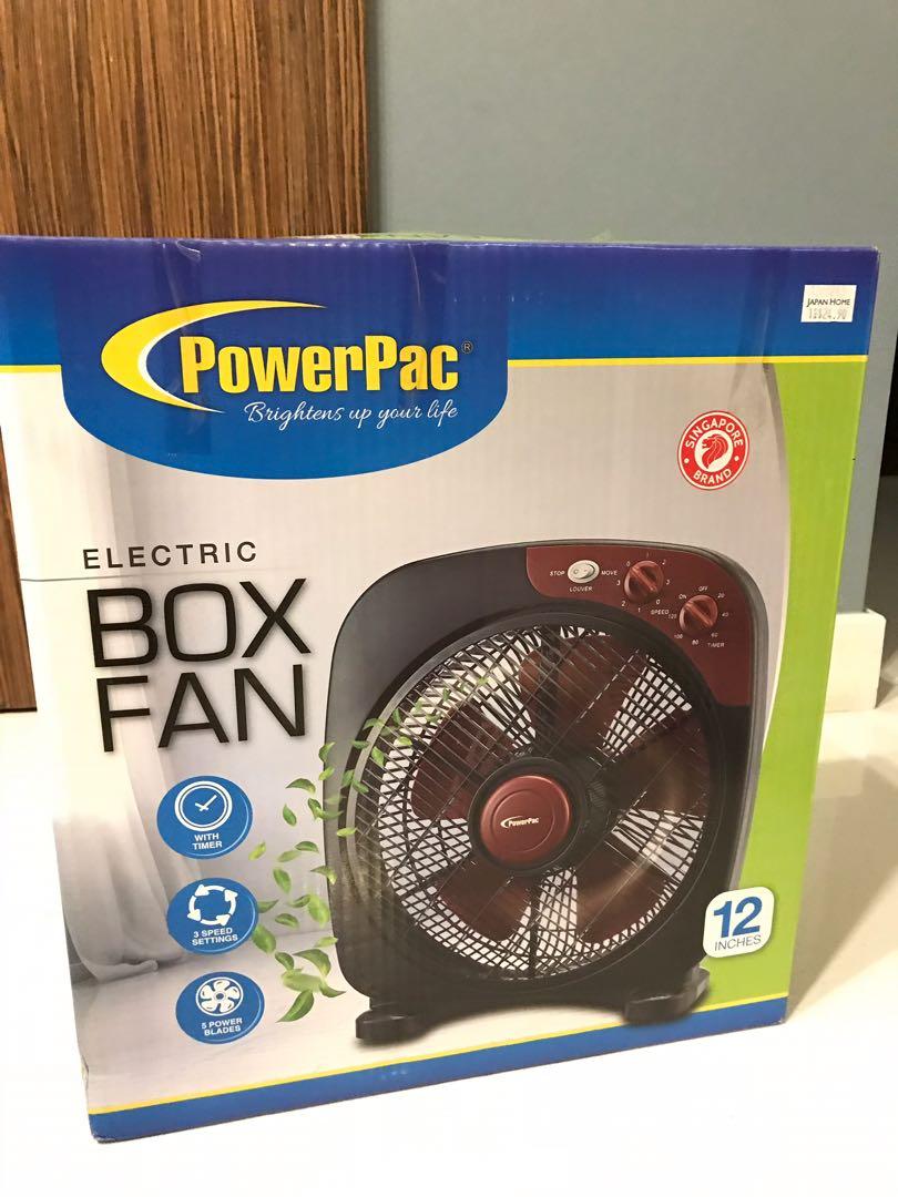 Power pac box fan, Furniture & Home Living, Lighting & Fans, Fans on ...