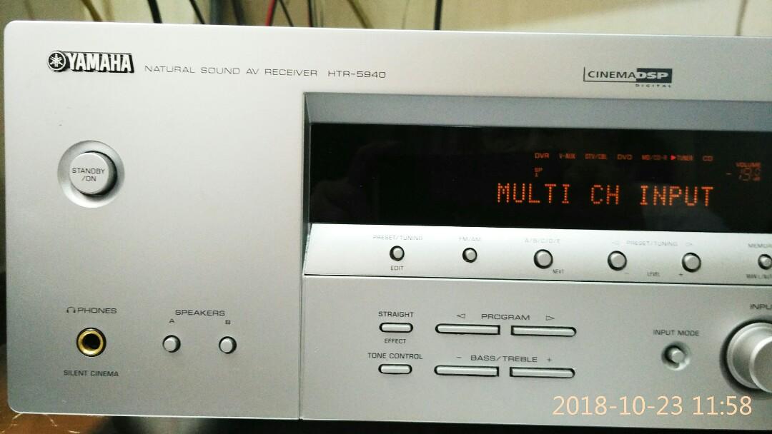 (Sell or Swap) Yamaha Home Theater 6.1CH AV Receiver Amplifier HR 5940 ...