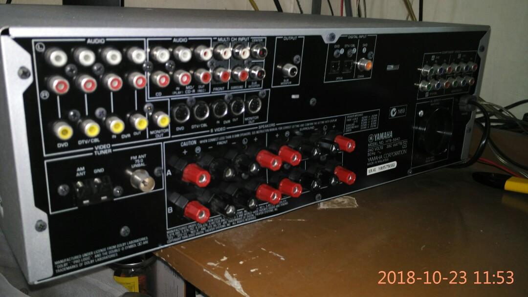 (Sell or Swap) Yamaha Home Theater 6.1CH AV Receiver Amplifier HR 5940 ...