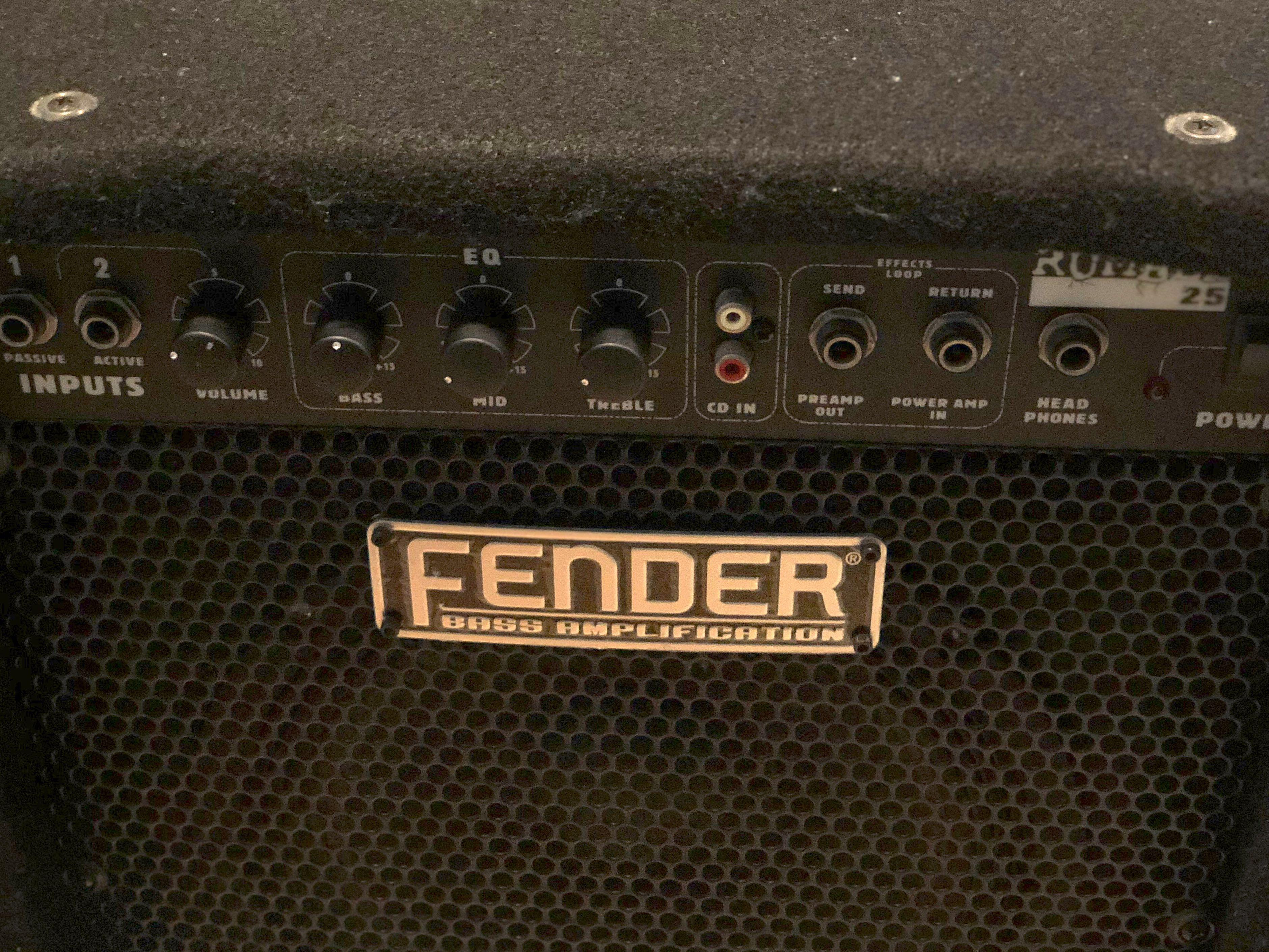 Squire Precision Bass + Fender Rumble 2 bass amp, Hobbies & Toys, Music ...