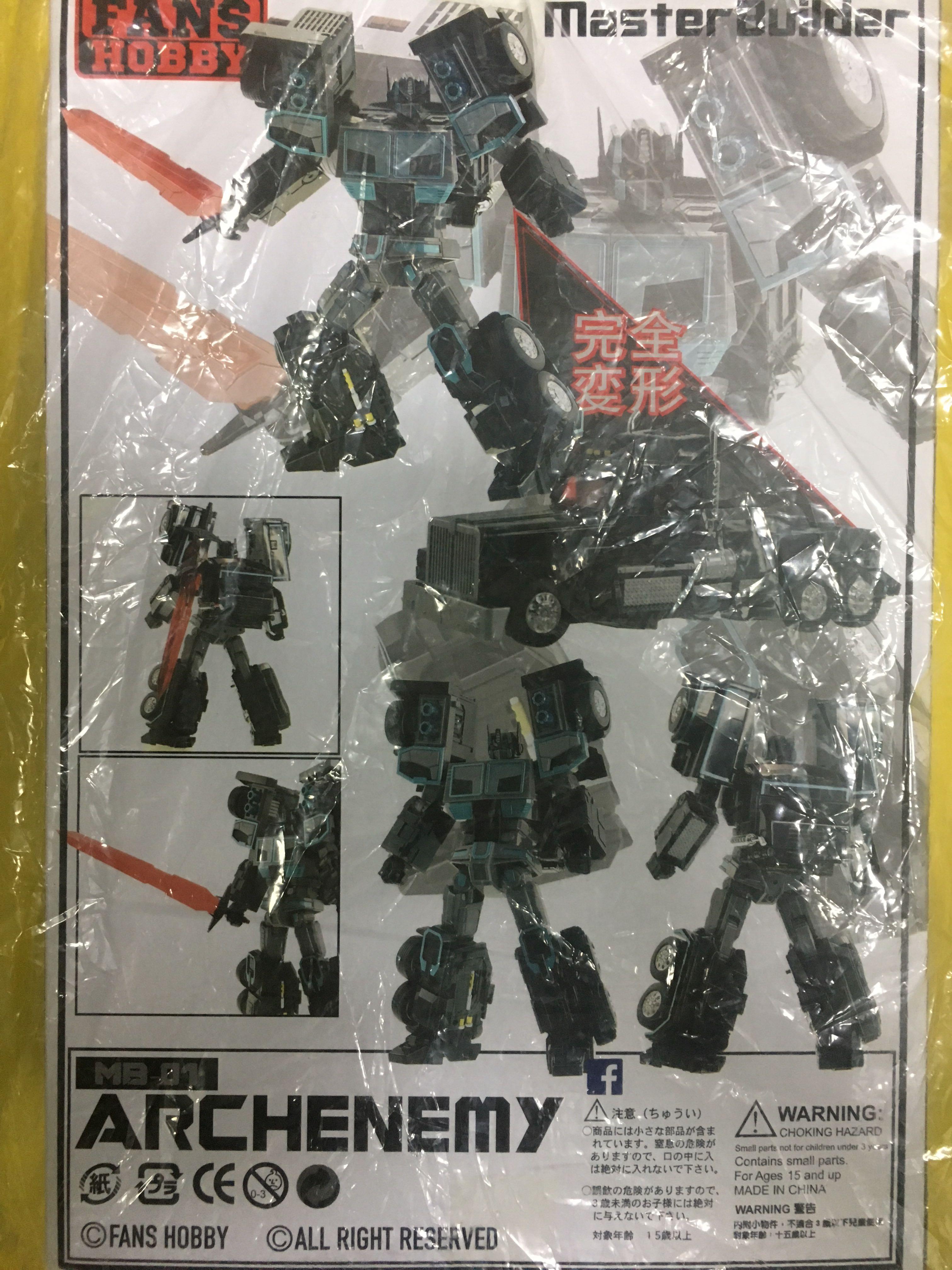 Transformers 變形金剛 Fans Hobby MB-01 Archenemy 黑柯博文, 興趣及遊戲, 玩具 & 遊戲類 ...