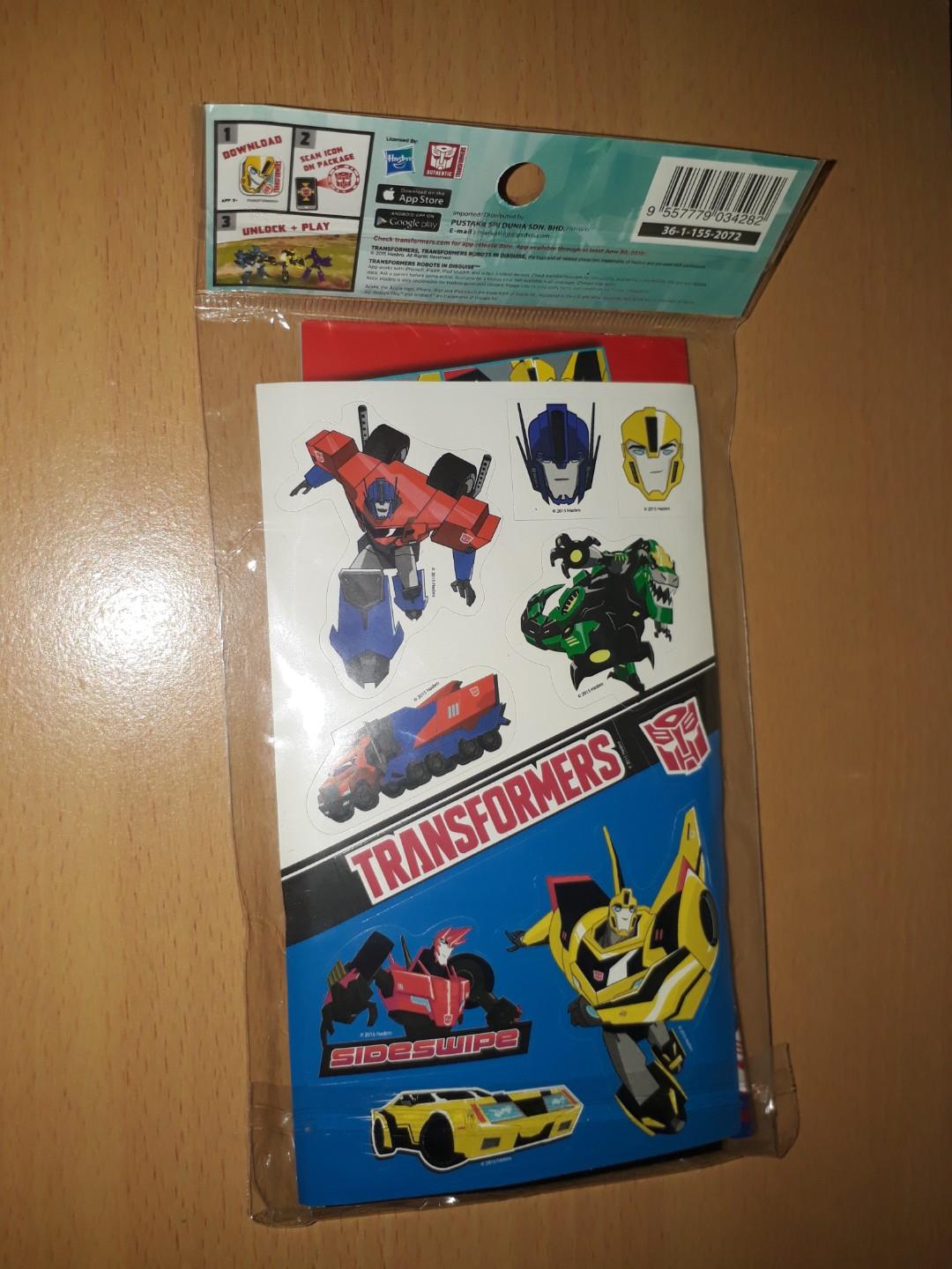 Transformers Robot in Disguise Stationery Set, Hobbies & Toys, Books ...
