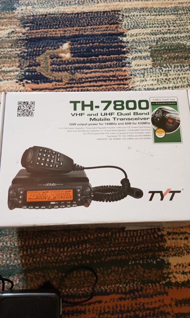 TYT TH-7800 Mobile/Car Walkie-Talkie, Audio, Portable Audio Accessories ...