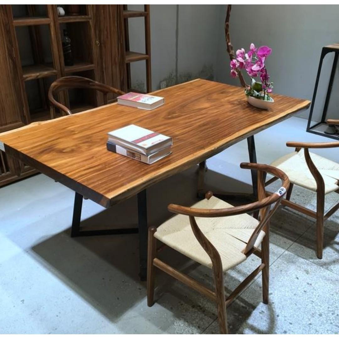 TZEB 005 Top Grade Zebrano Wood Table office dining, Furniture & Home ...