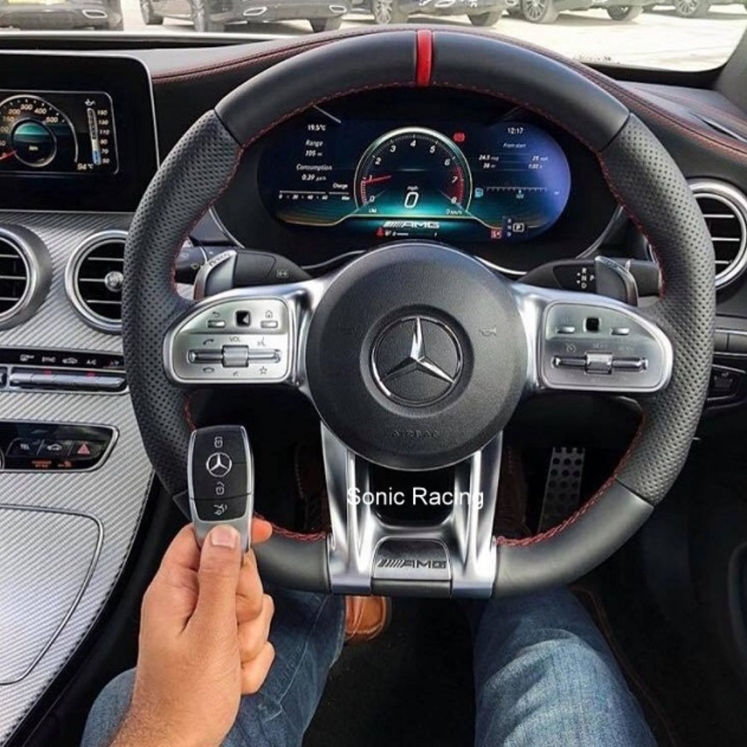 Mercedes Benz W205 Face lift AMG C63 Original steering wheel, Car ...