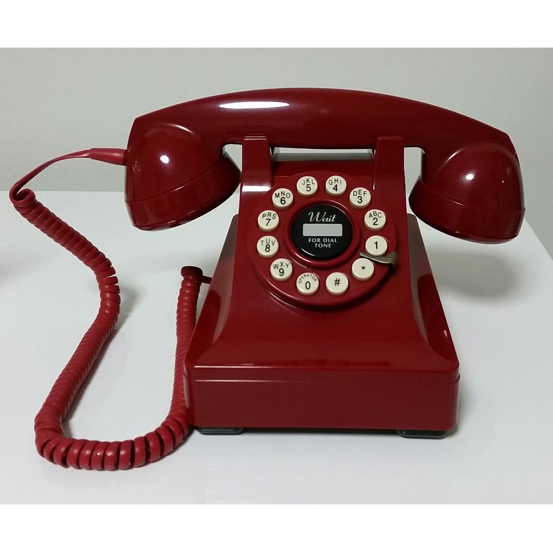 WILD & WOLF 302 Retro Desk Phone, Furniture & Home Living, Furniture ...