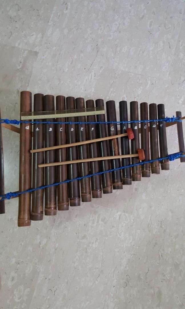 Bamboo javanese xylophone gambang traditional music instrument, Hobbies ...