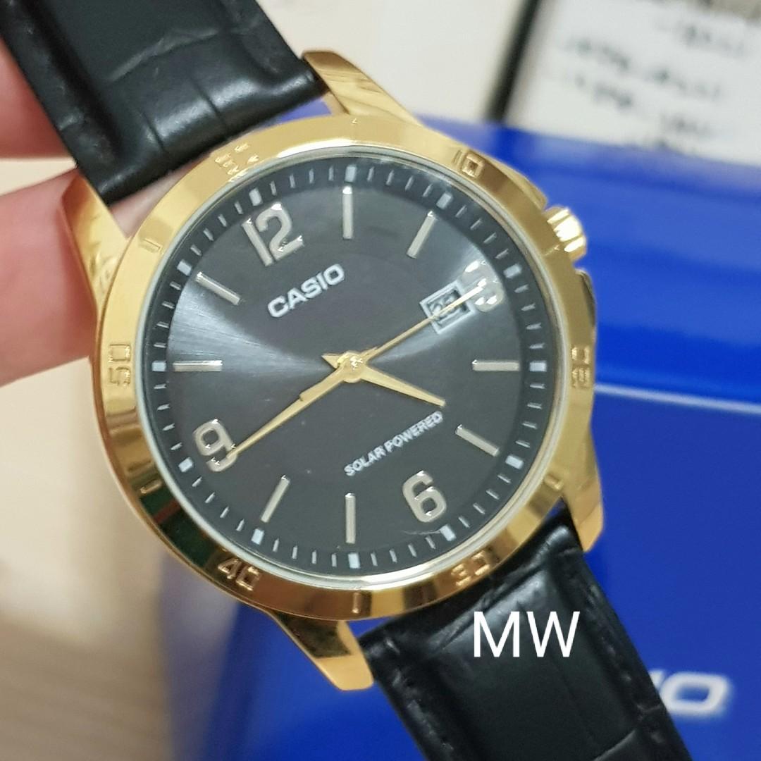 Casio original men analog leather solar classic watch, Mobile Phones ...