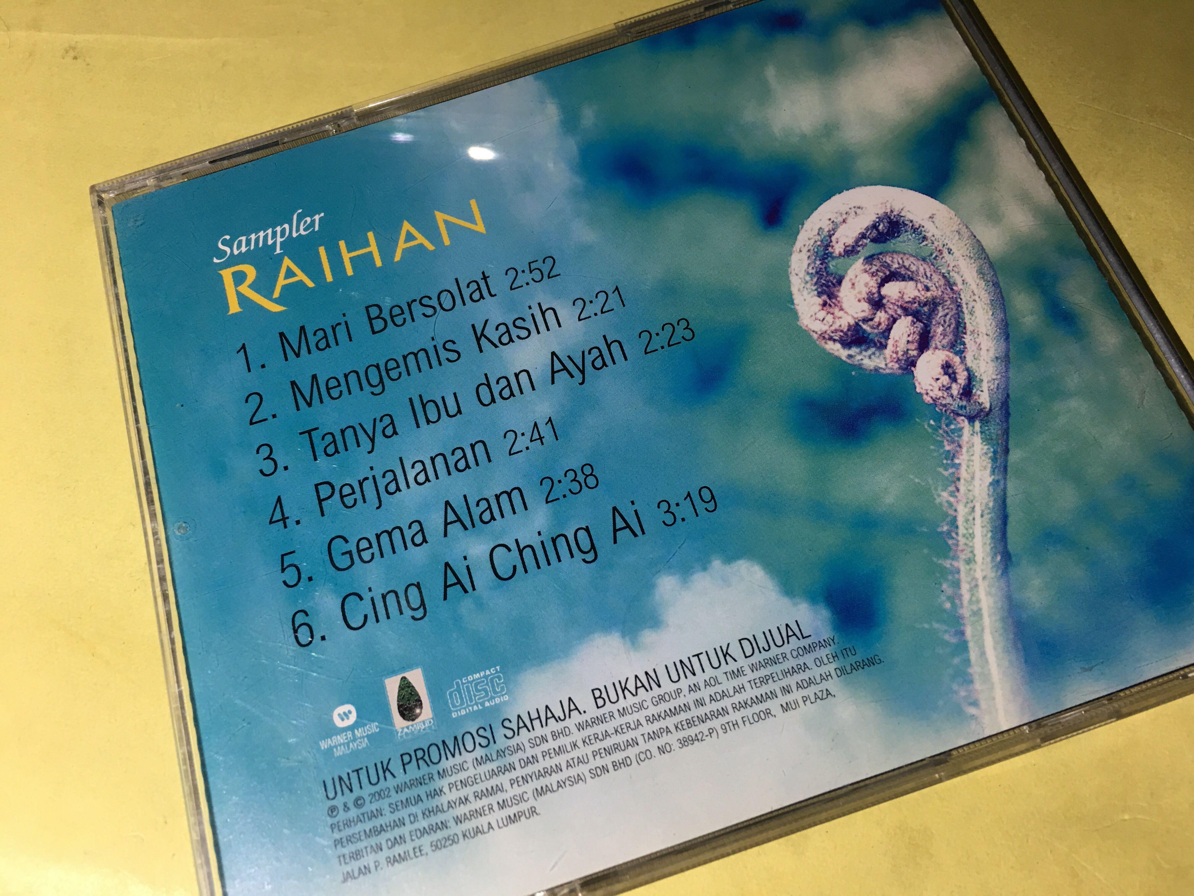 CD of Raihan, Hobbies & Toys, Music & Media, CDs & DVDs on Carousell