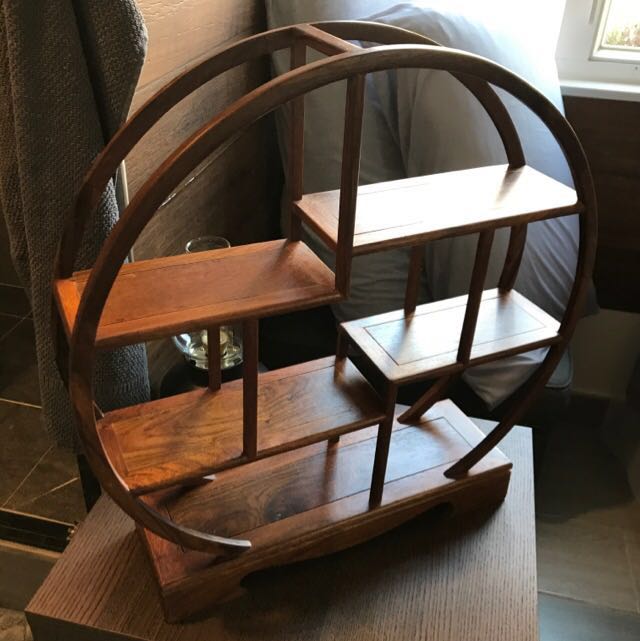 Chinese Design Display Rack, solid wood, hand joined, 傢俬＆家居, 傢俬, 書櫃、櫃子及 ...
