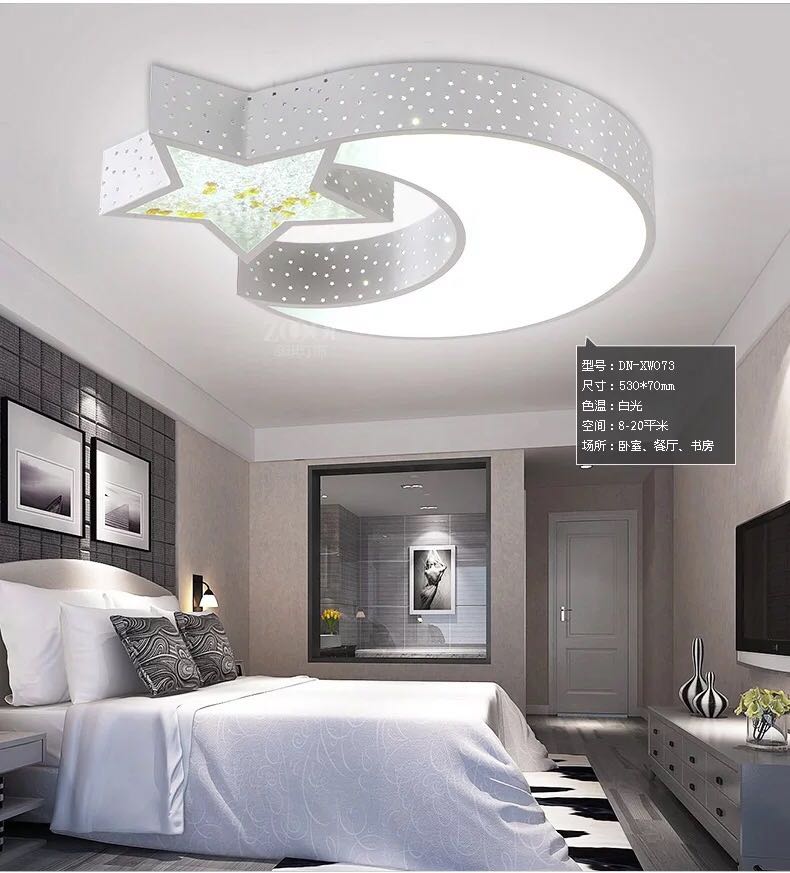 Designer LED ceiling light with remote control, Furniture & Home Living ...