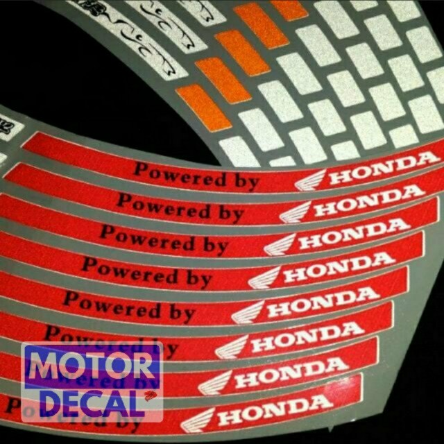 Honda Reflective Rim Decal, Motorcycles, Motorcycle Accessories on ...