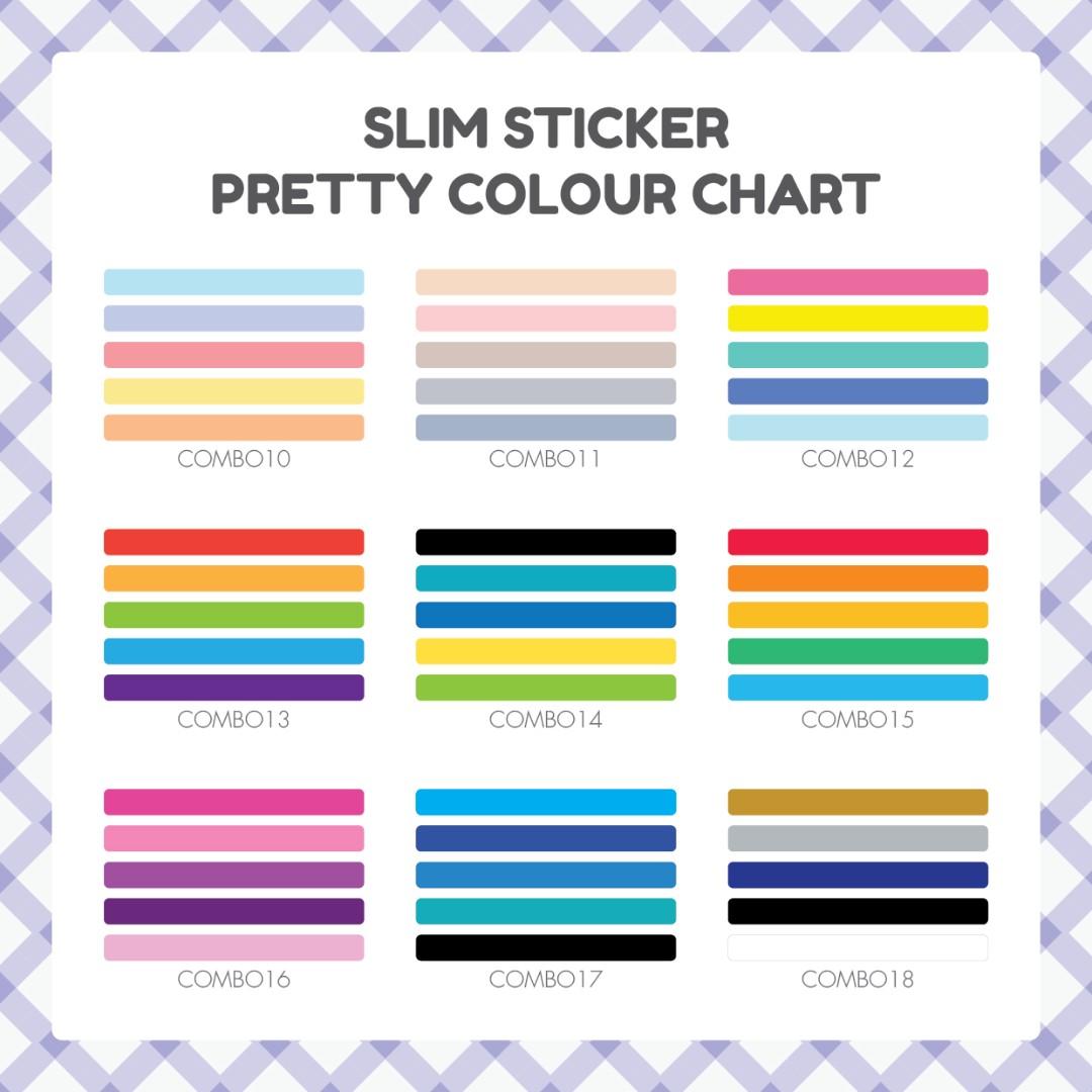 Slim Name Sticker Label, Hobbies & Toys, Stationery & Craft, Art ...