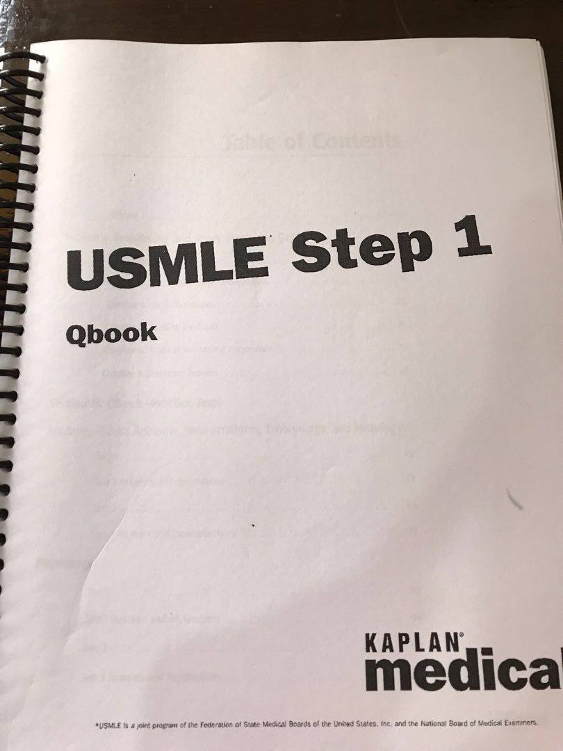 USMLE Step 1 Qbook Kaplan, Hobbies & Toys, Books & Magazines, Assessment Books on Carousell