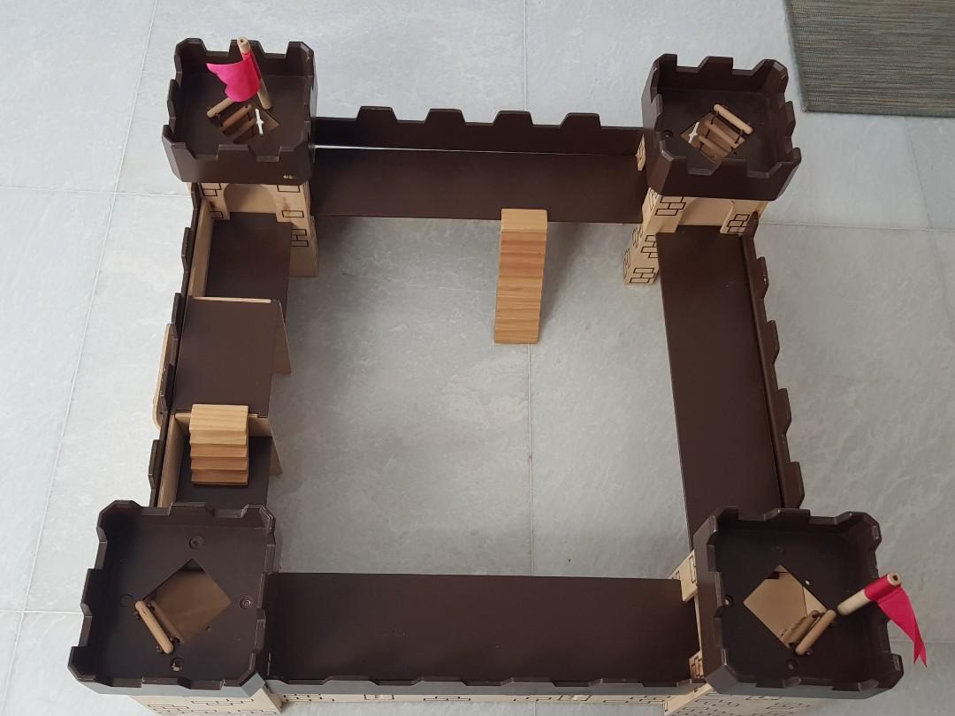 Wooden castle ELC, Hobbies & Toys, Toys & Games on Carousell