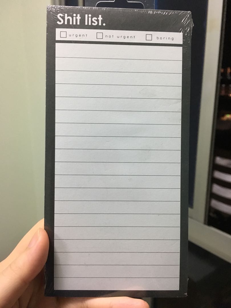 Writing pad- to do list (from typo), Hobbies & Toys, Stationery & Craft ...