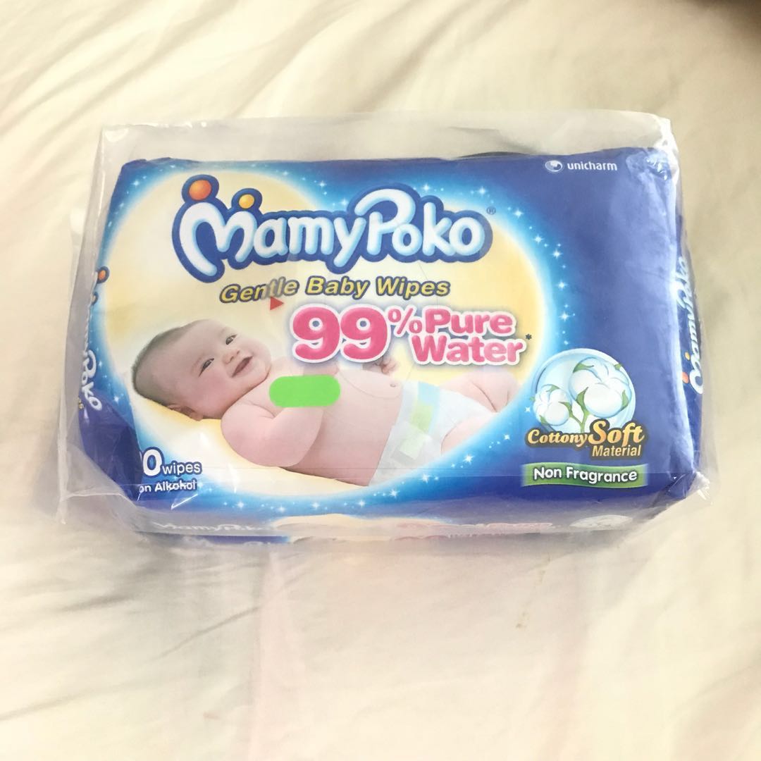 BN Mamypoko Baby Wipes (80 wipes x 2 packets), Babies & Kids, Bathing ...
