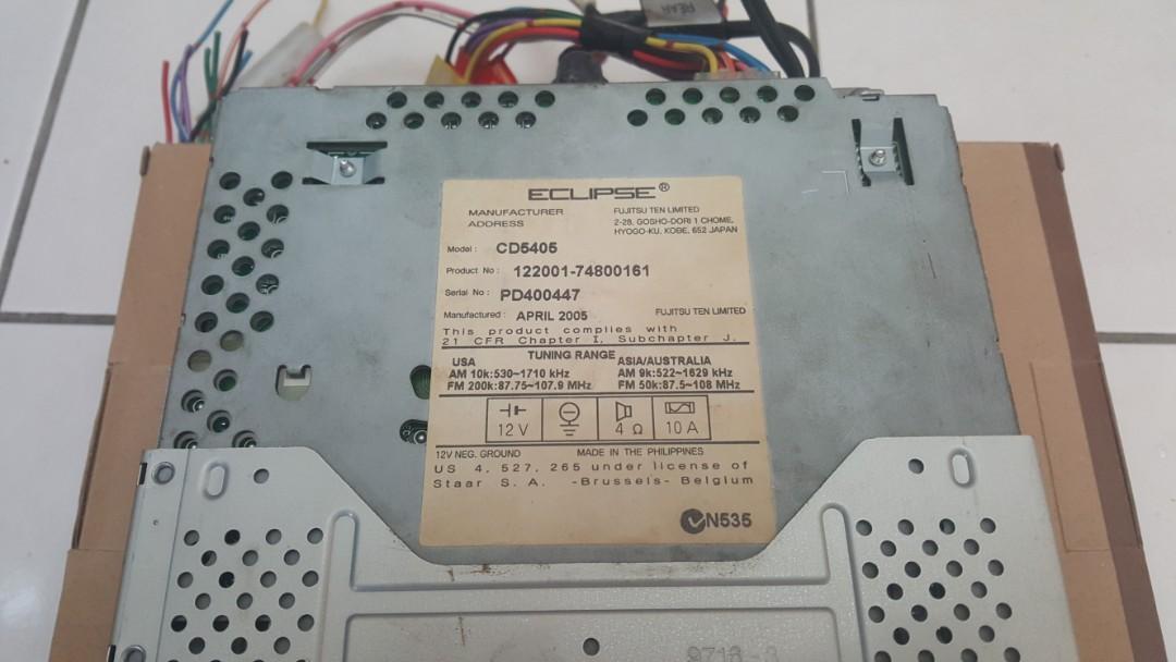 Eclipse cd player, Auto Accessories on Carousell