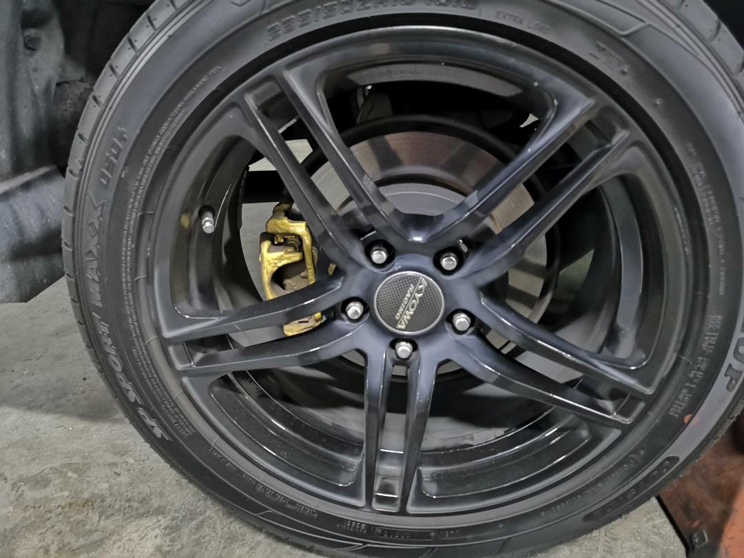 Estima 18' rims and Dunlop sport maxx +050 tyres, Car Accessories ...