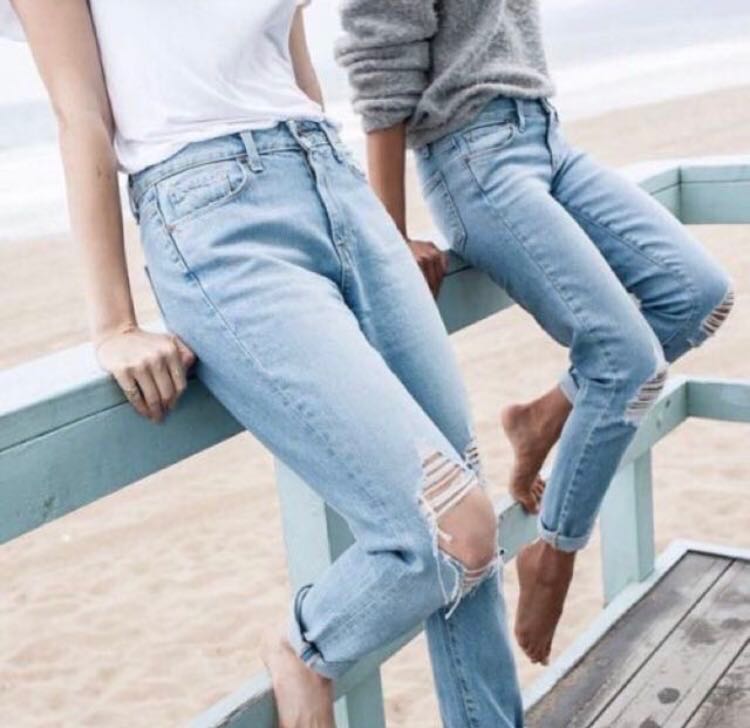 Factorie Light blue Ripped Jeans, Women's Fashion, Bottoms, Jeans ...