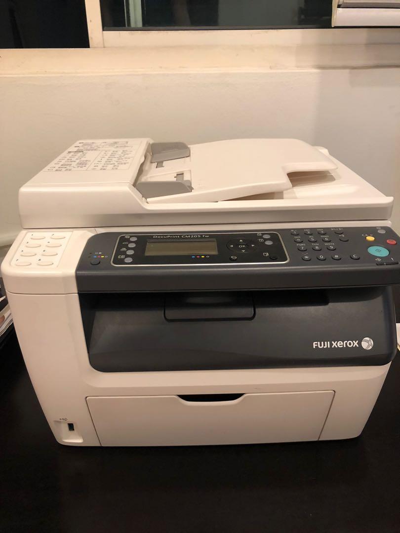 Fuji xerox Docuprint CM205fw network laser printer, Computers & Tech, Printers, Scanners ...