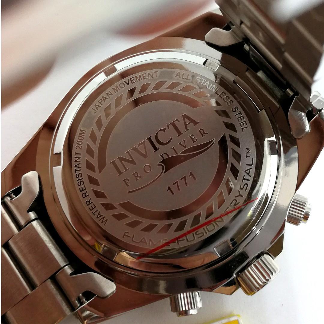 Invicta Pro Diver 1771 Chronograph Pepsi red blue dial watch, Mobile ...