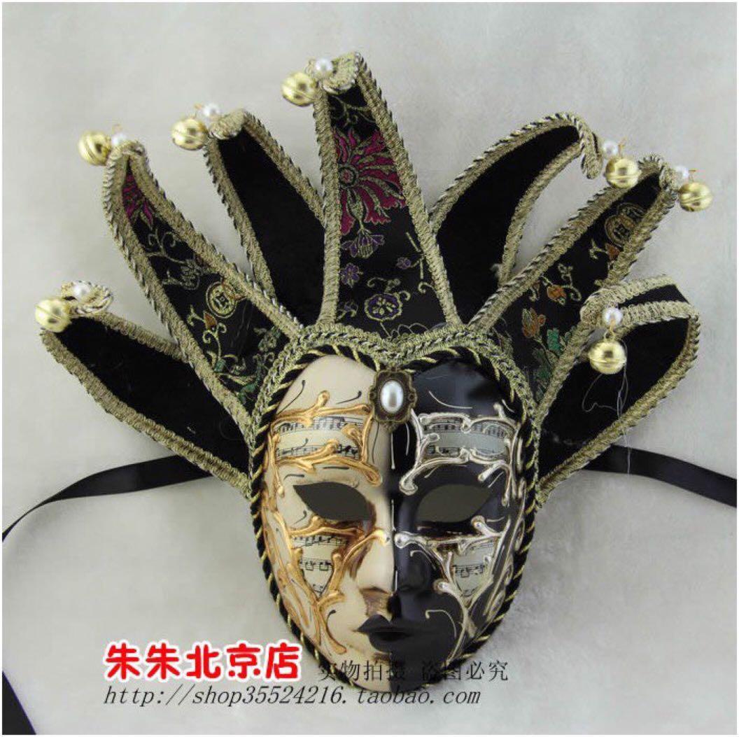 Masquerade jester mask, Health & Nutrition, Face Masks & Face Shields ...