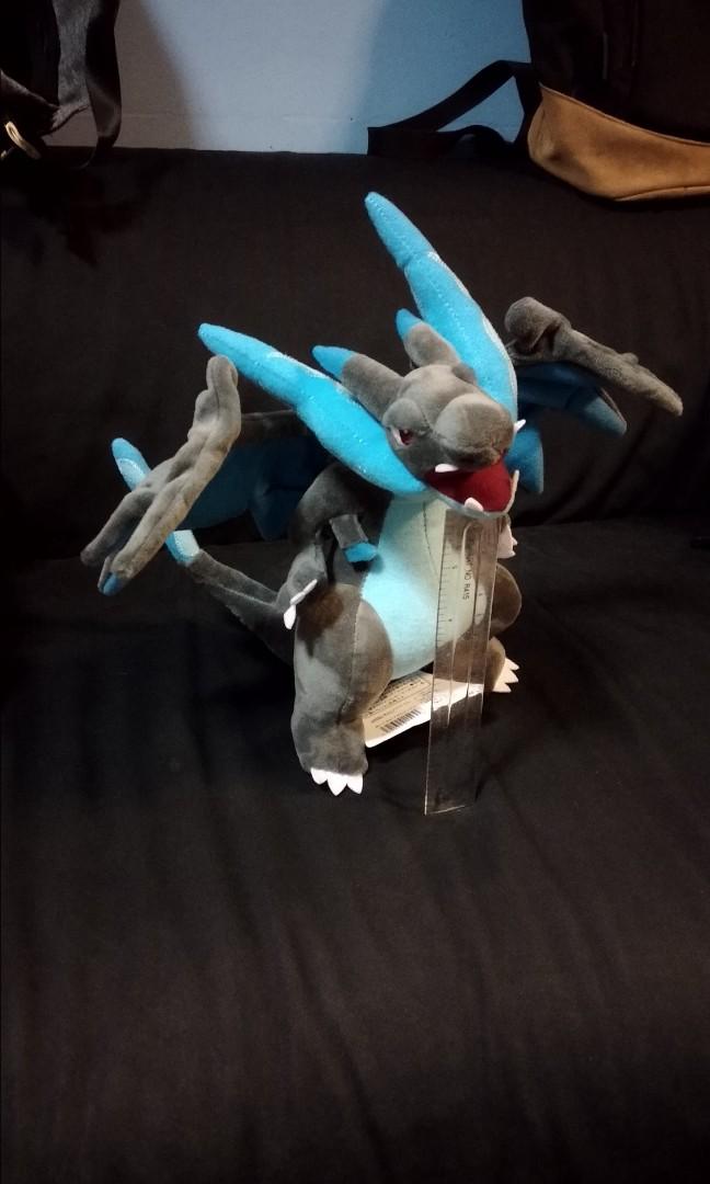 Mega charizard x plush soft toy (Brand new from claw machine), Hobbies ...