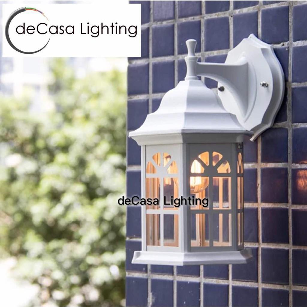 MODERN OUTDOOR WALL LIGHT LAMP WEATHER PROOF, Furniture & Home Living ...