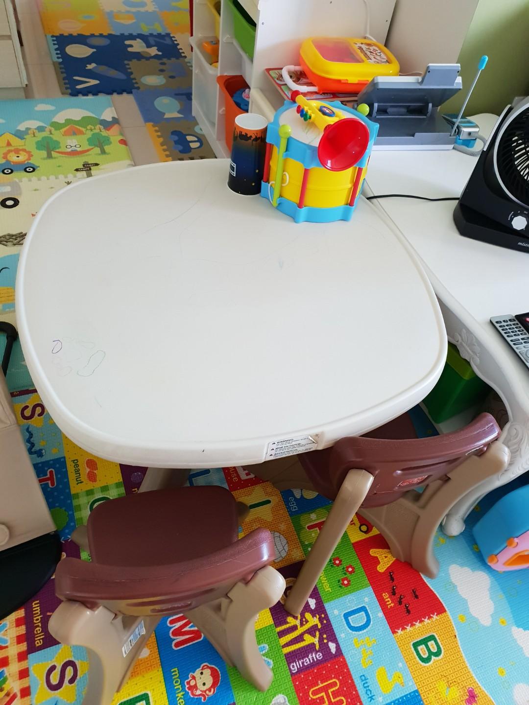 Step 2 table and 2 chairs, Babies & Kids, Baby Nursery & Kids Furniture ...