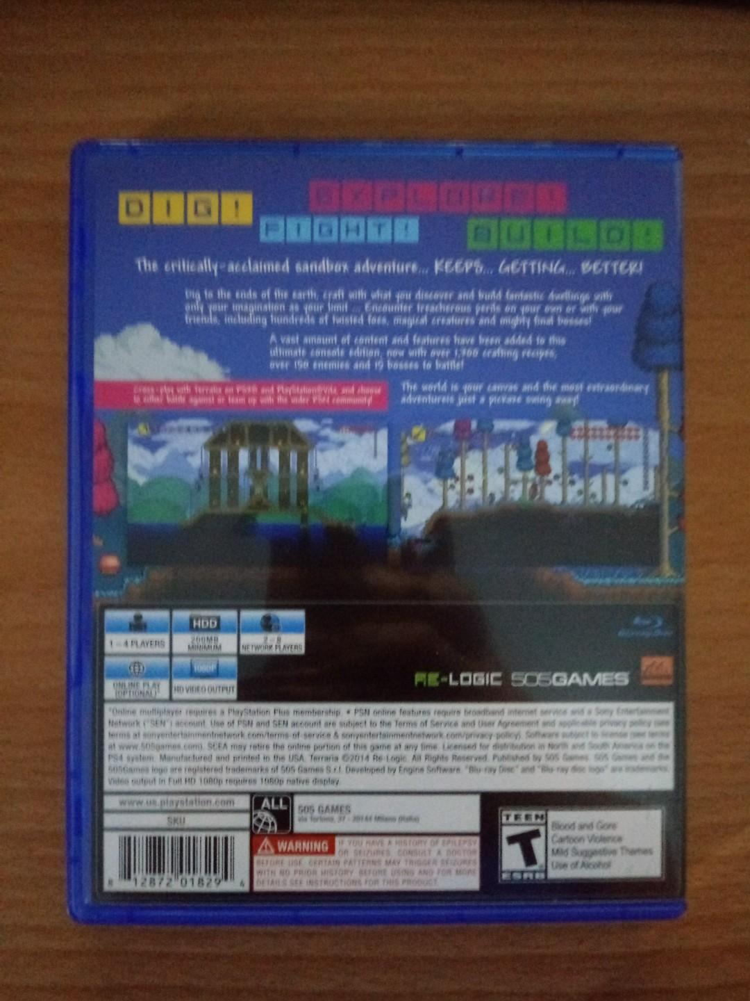 Terraria PS4, Video Gaming, Video Games, PlayStation on Carousell