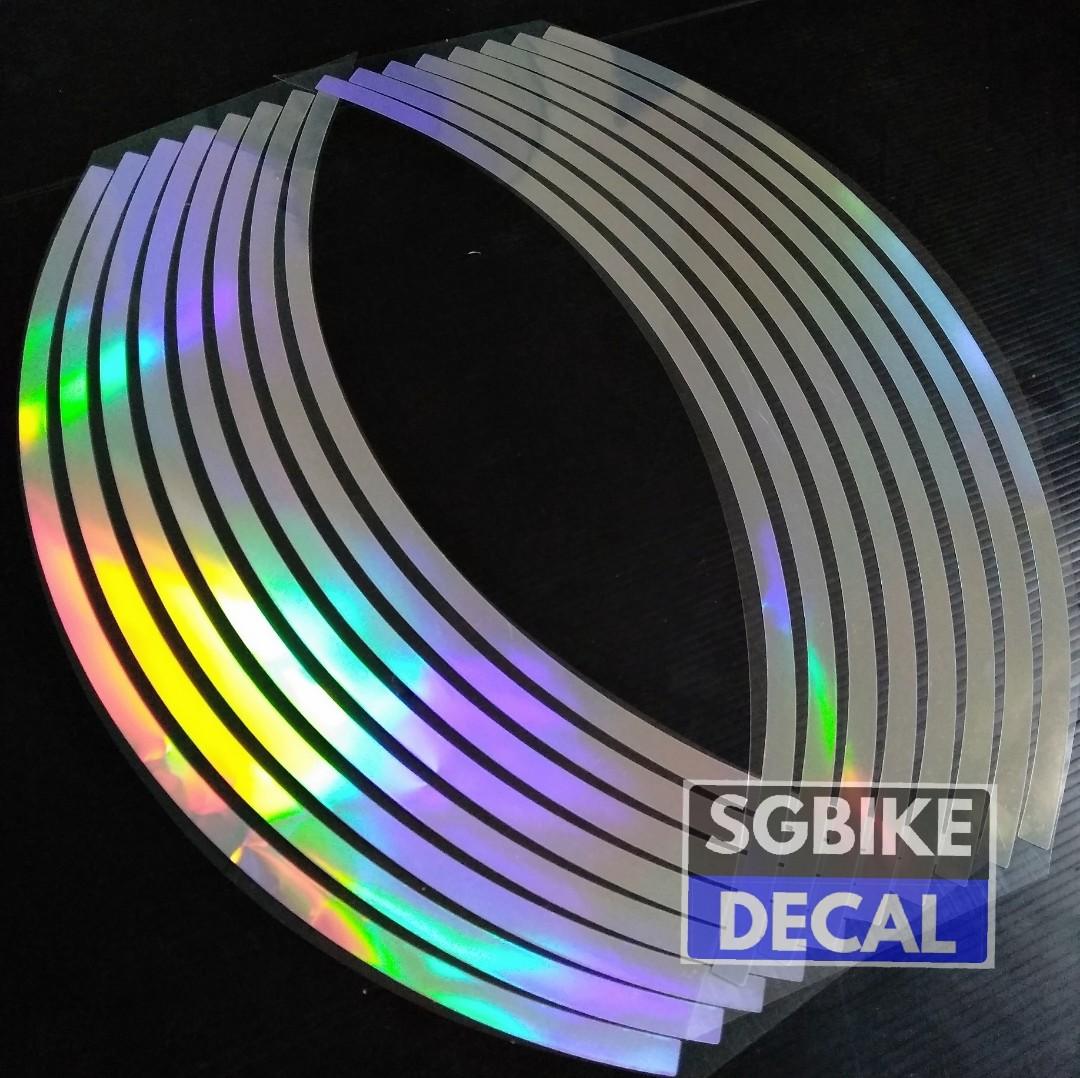 Yamaha Reflective Rim Decal, Motorcycles, Motorcycle Accessories on ...