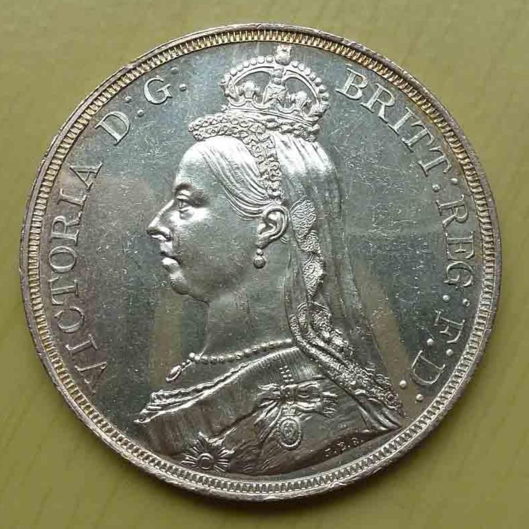 1887 sets of Victoria silver coins , Crown to Three pence, Hobbies ...