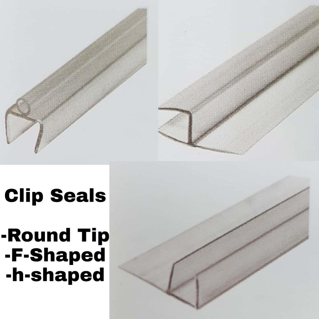 Clip Seal for Glass Doors (At Least 2.6m long), Furniture & Home Living ...