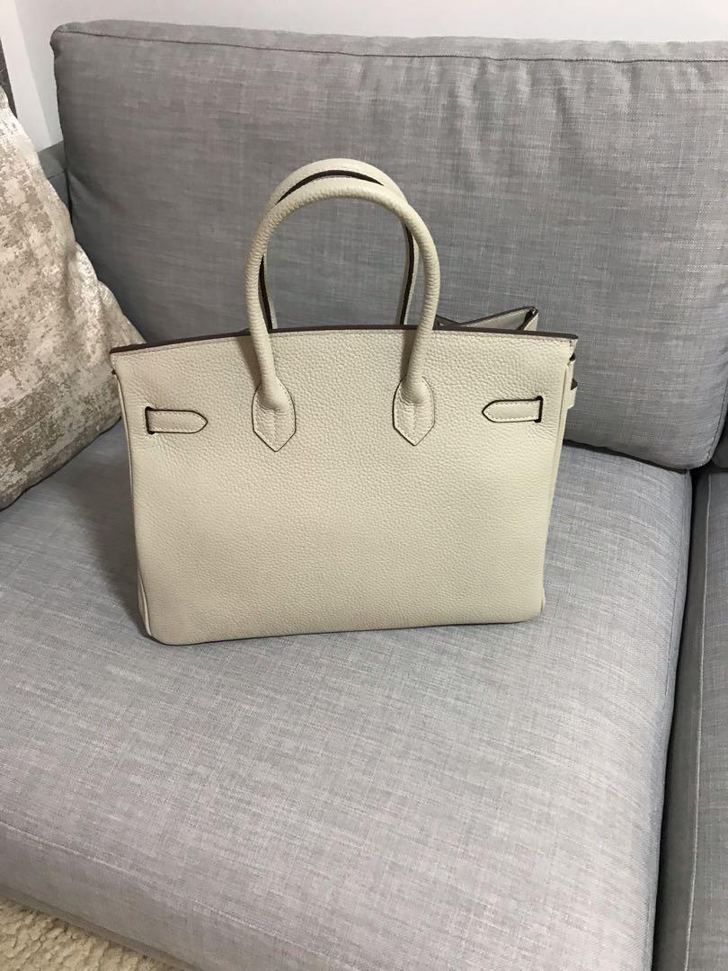 Grey birkin bag, Women's Fashion, Bags & Wallets, Tote Bags on Carousell