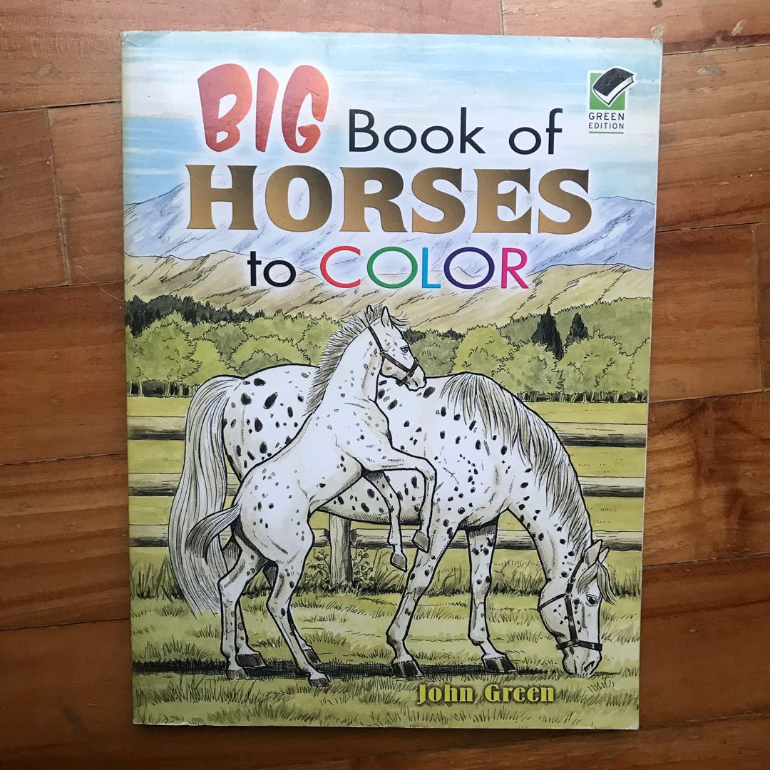 Horse colouring book for children and adults animal, Hobbies & Toys ...