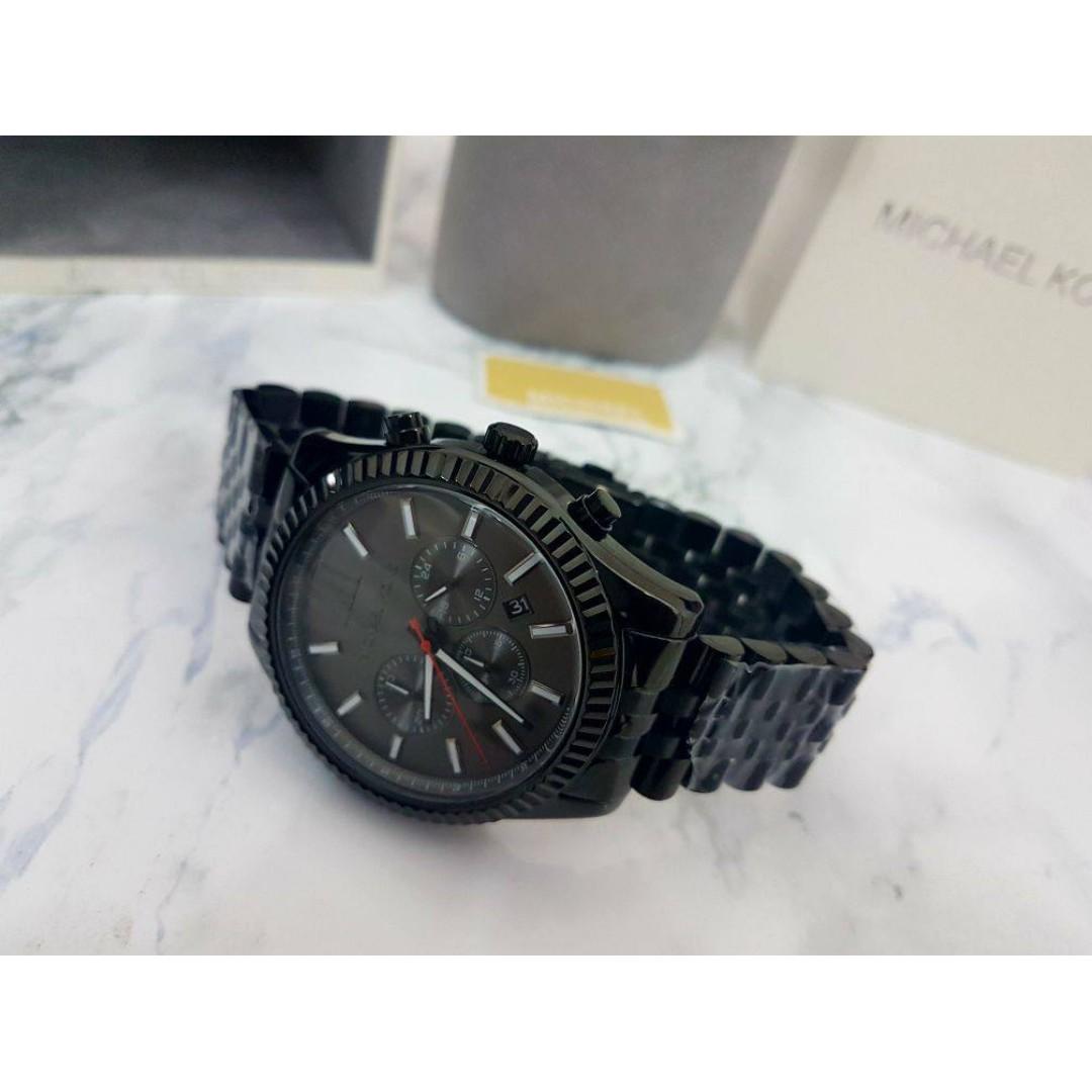 Michael Kors Black-plated Men's Watch - MK8320, Men's Fashion, Watches ...