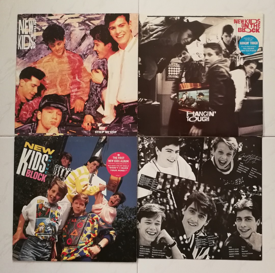 NKOTB new kids on the block original LP records, Hobbies & Toys, Music ...