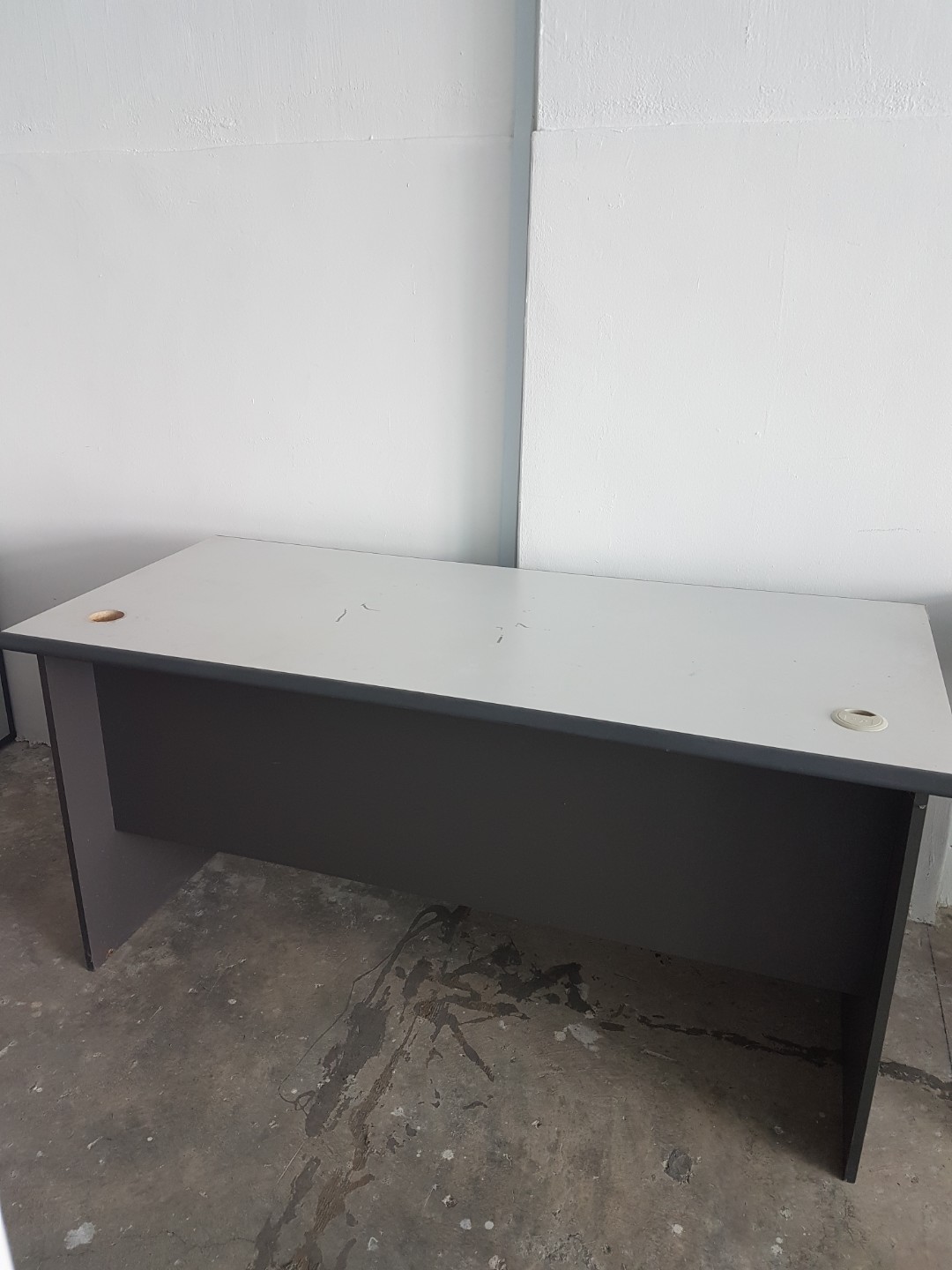 Office Table grey, Furniture & Home Living, Furniture, Tables & Sets on ...