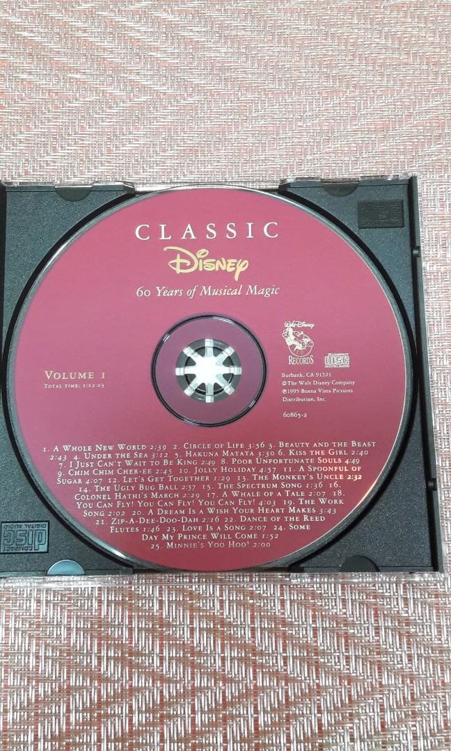 Ost - Classic Disney Volume 1 (1995 cd), Hobbies & Toys, Music & Media ...