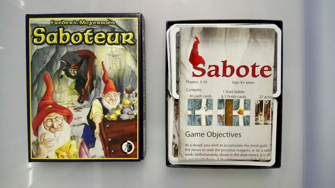 Saboteur Card Game, Hobbies & Toys, Toys & Games on Carousell
