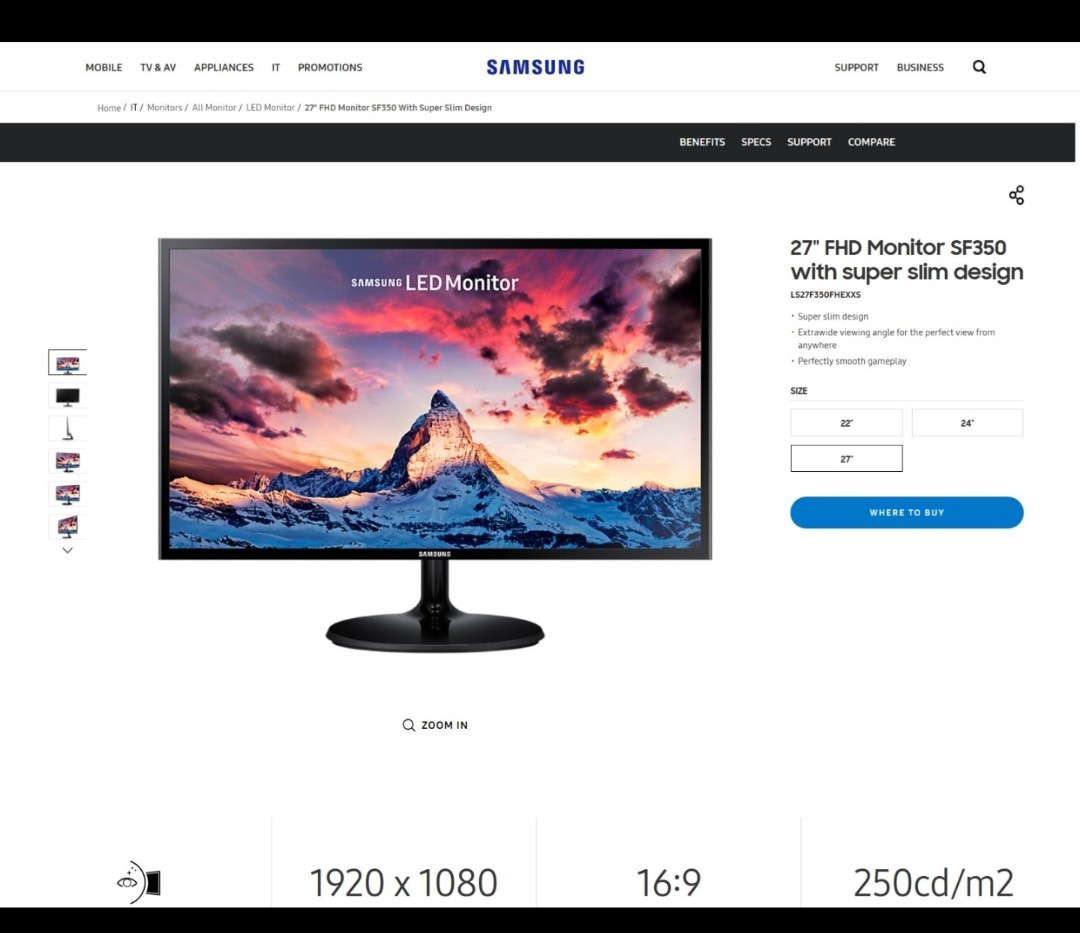 SAMSUNG NEW 27 INCH MONITOR CHEAP!!!, Electronics, Computer Parts ...