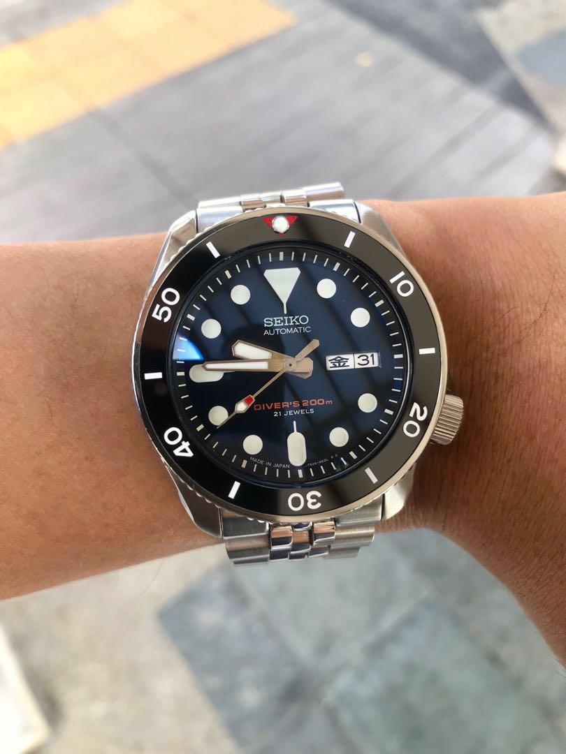 Seiko skx kanji marinemaster mod, Men's Fashion, Watches & Accessories ...