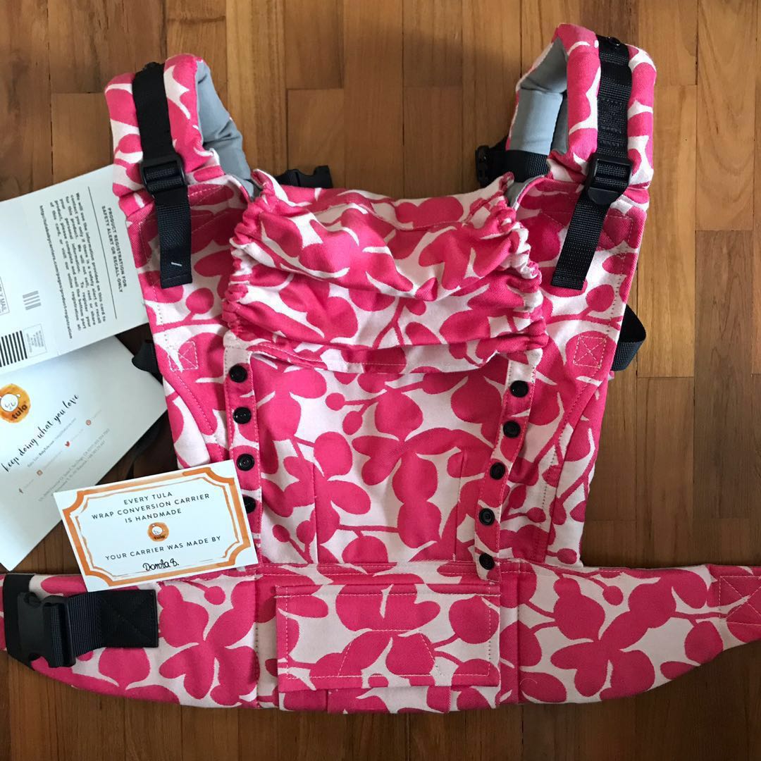 Standard Pink Tula WC (Wrap conversion), Babies & Kids, Going Out ...