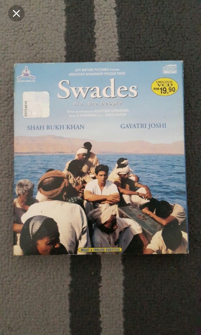 Swades vcd (Hindi), Hobbies & Toys, Music & Media, CDs & DVDs on Carousell