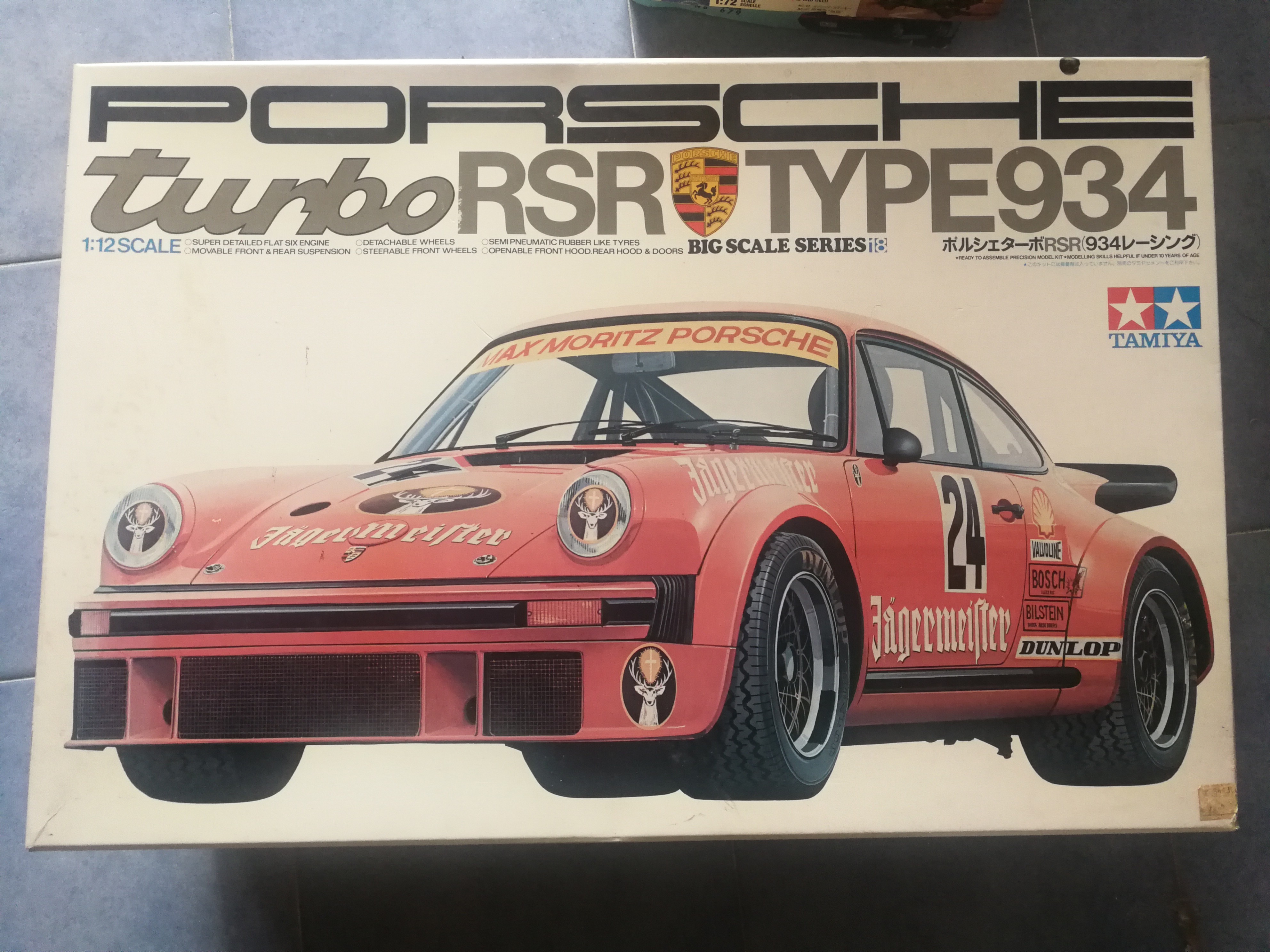 田宮玩具模型車 Tamiya 23208 1/12 保時捷 Porsche Turbo RSR 934 - Semi-Assembled Premium Model, 興趣及遊戲, 玩具 ...