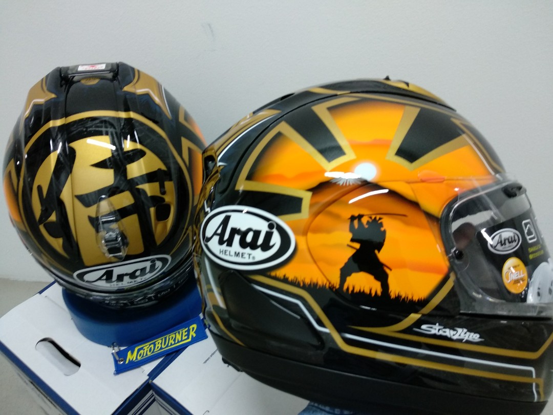 Arai RX7X Pedrosa Samurai, Motorcycles, Motorcycle Apparel on Carousell